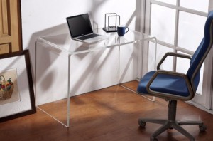 18 Sleek Acrylic Computer Desk Designs for Small Home Office