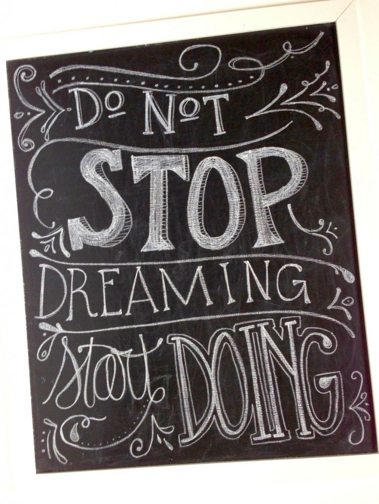 chalkboard writing ideas