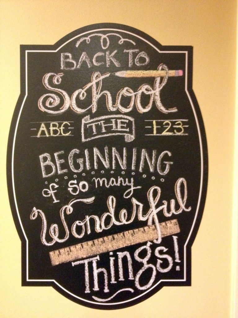 chalkboard writing ideas for school