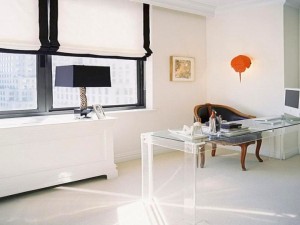 18 Sleek Acrylic Computer Desk Designs for Small Home Office