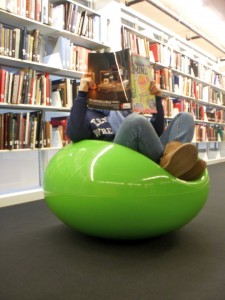 Cozy Round Reading Chairs for Home Reading Room